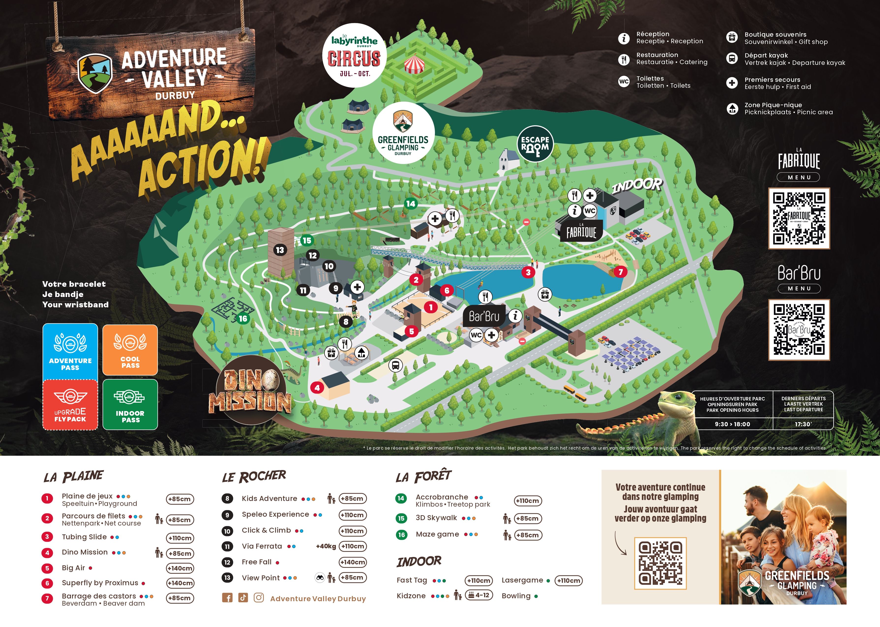 Parkplan | Adventure Valley - Durbuy